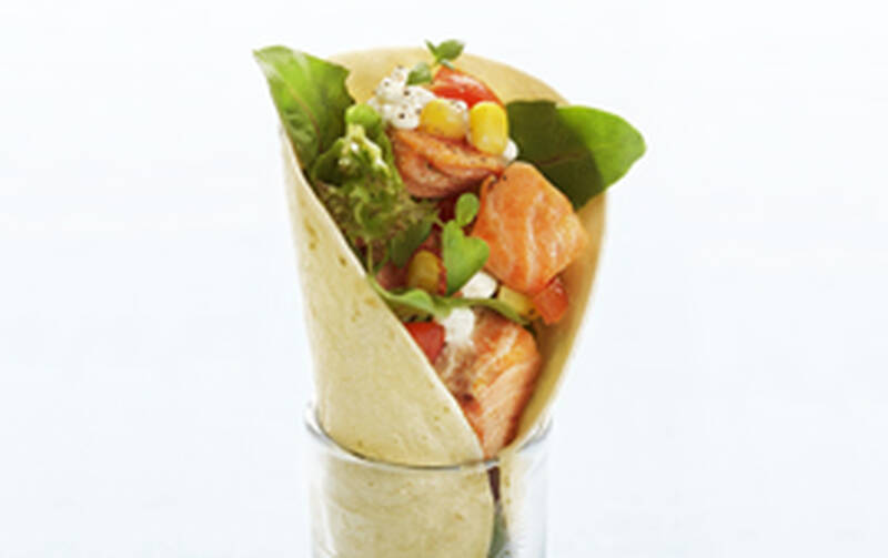 Wraps med lax och Keso cottage cheese - Matklubben