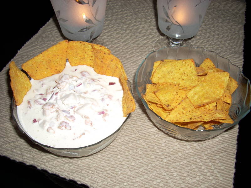 Majschips med baconsås - Matklubben